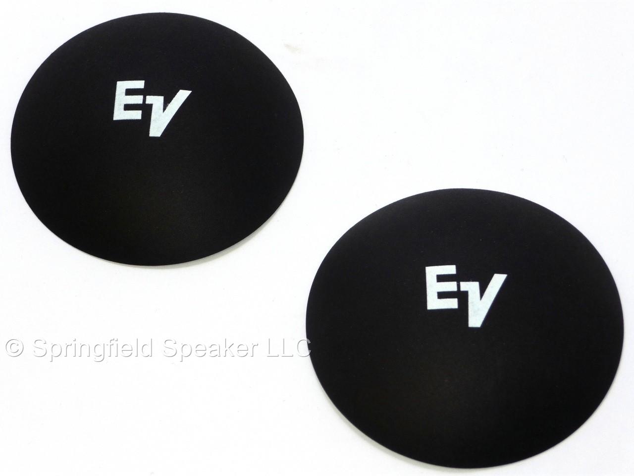 EV Electro-Voice 4 1-8" Logo Dust Caps - White Logo - Pair ...