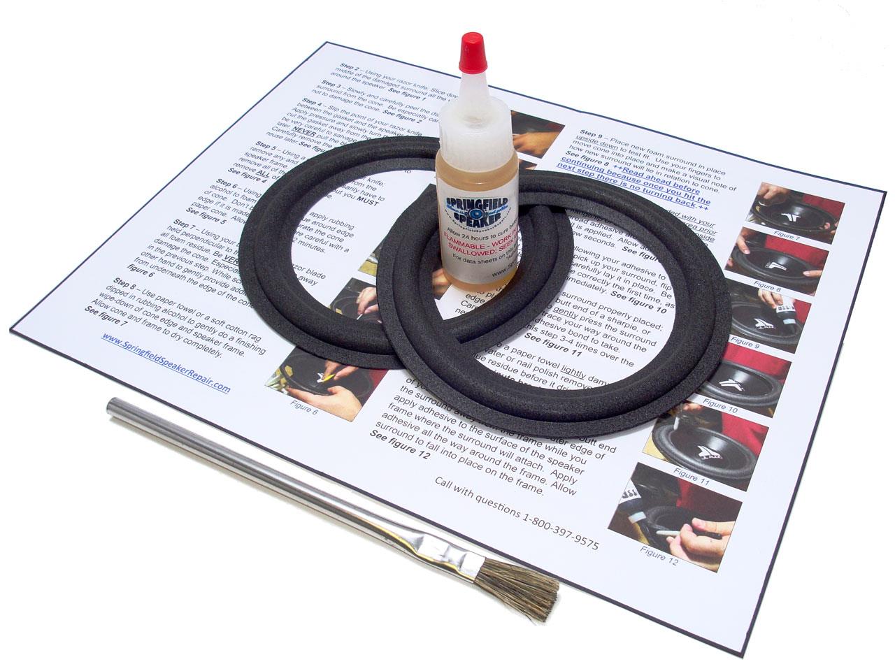 Infinity 5.25" Speaker Foam Surround Repair Kit - 2A525 – Springfield ...