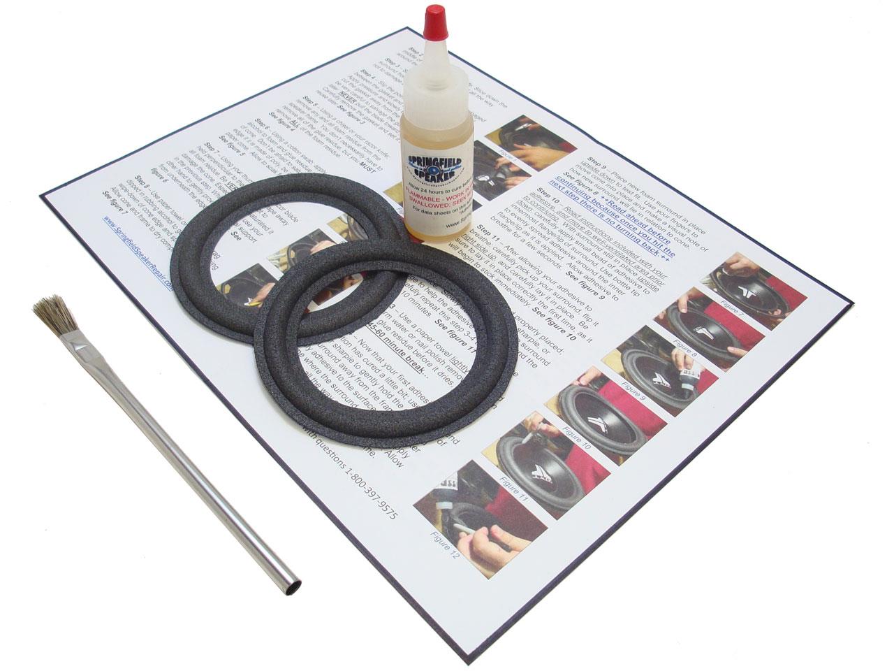 Energy 4" Speaker Foam Surround Repair Kit - 2BP4 – Springfield Speaker