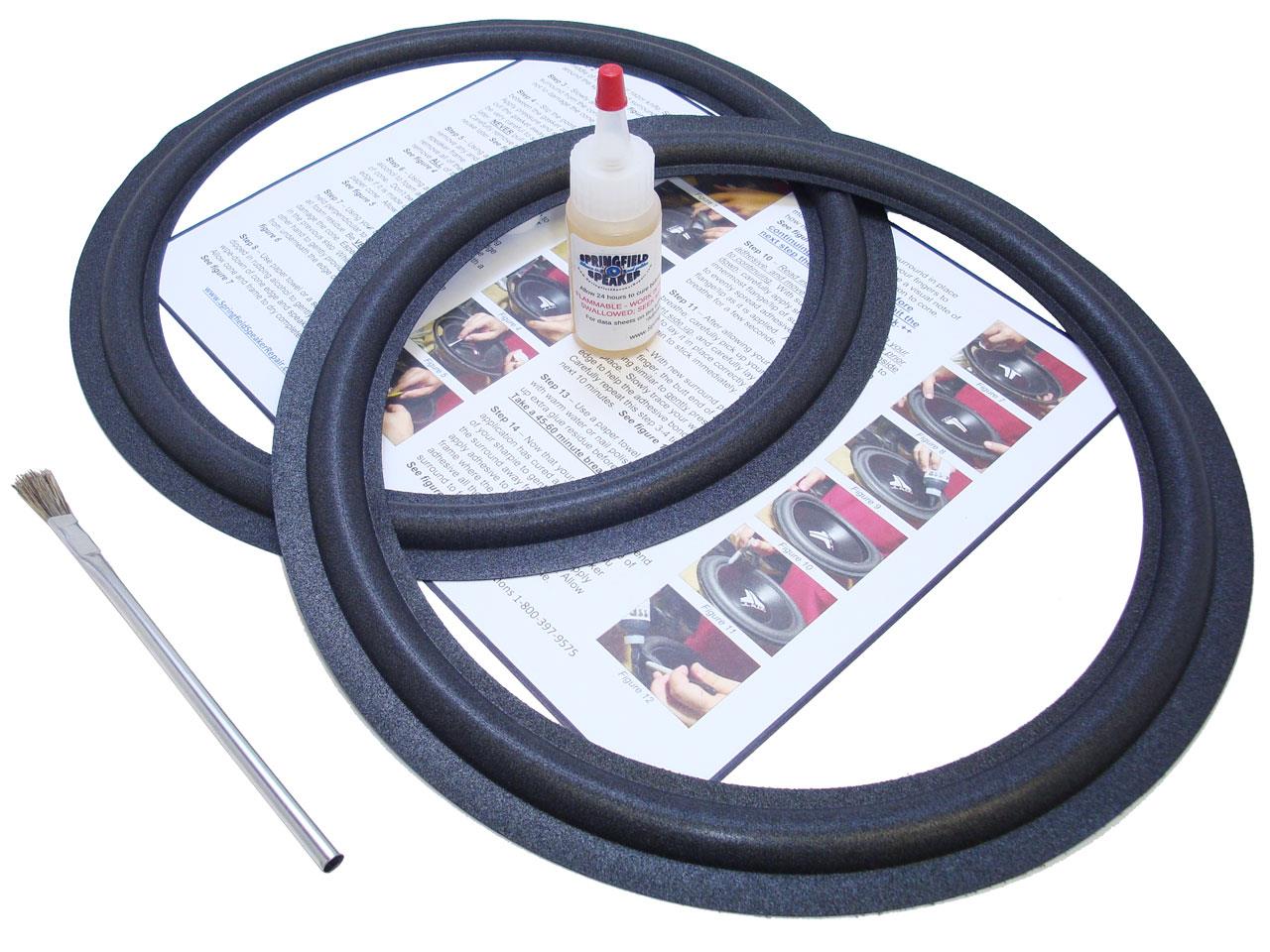 Sound Dynamics 12" Speaker Foam Surround Repair Kit - 2F12 ...