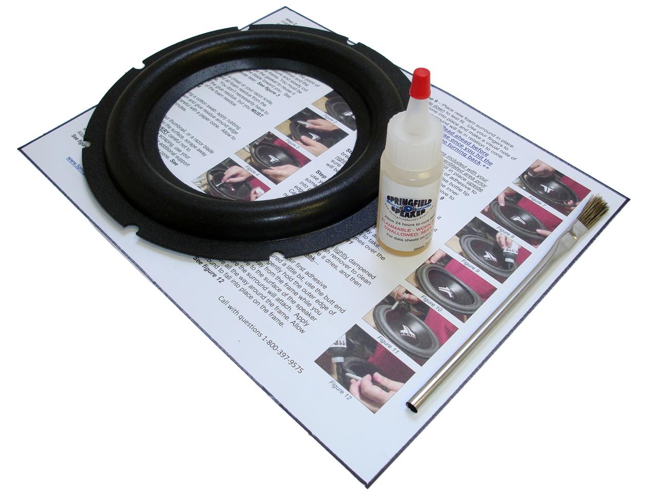 Rockford Fosgate Punch 8" Single Subwoofer Foam Surround Repair Kit ...