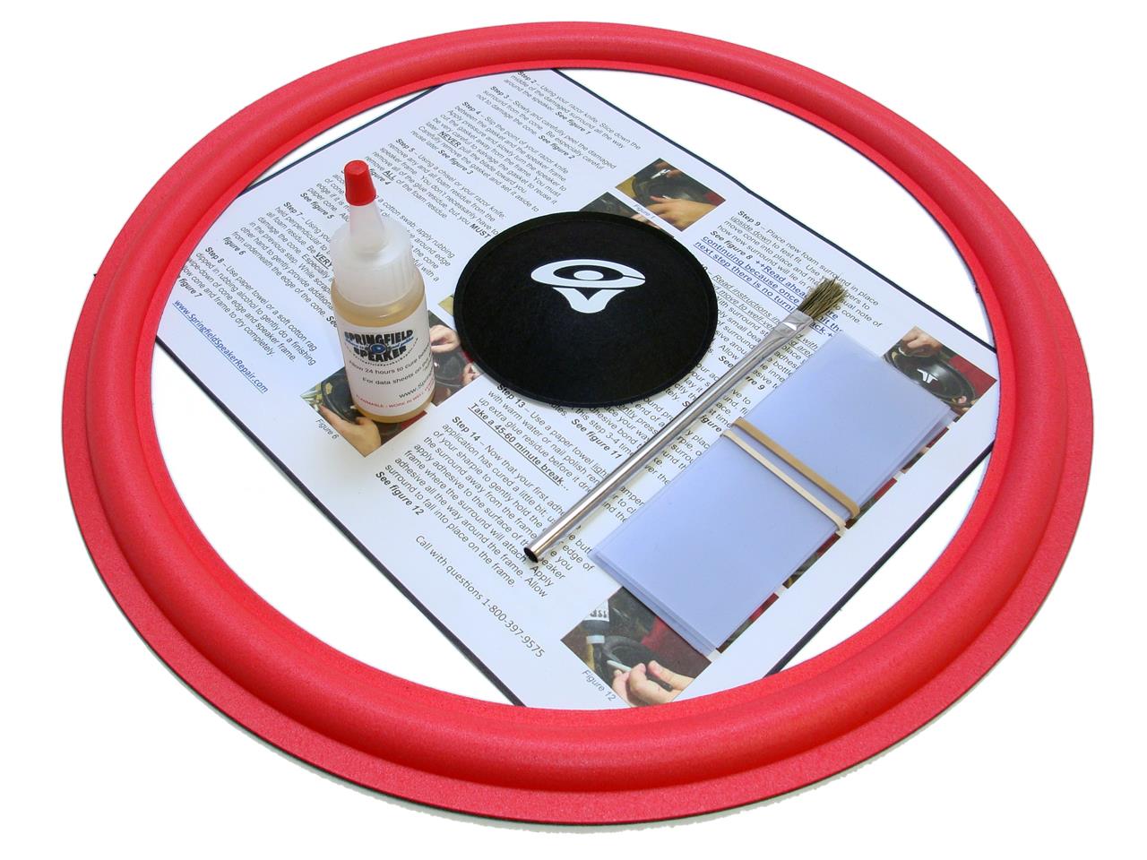 Cerwin Vega 15" Flat-Attach Single Speaker Foam Surround Repair Kit wi ...