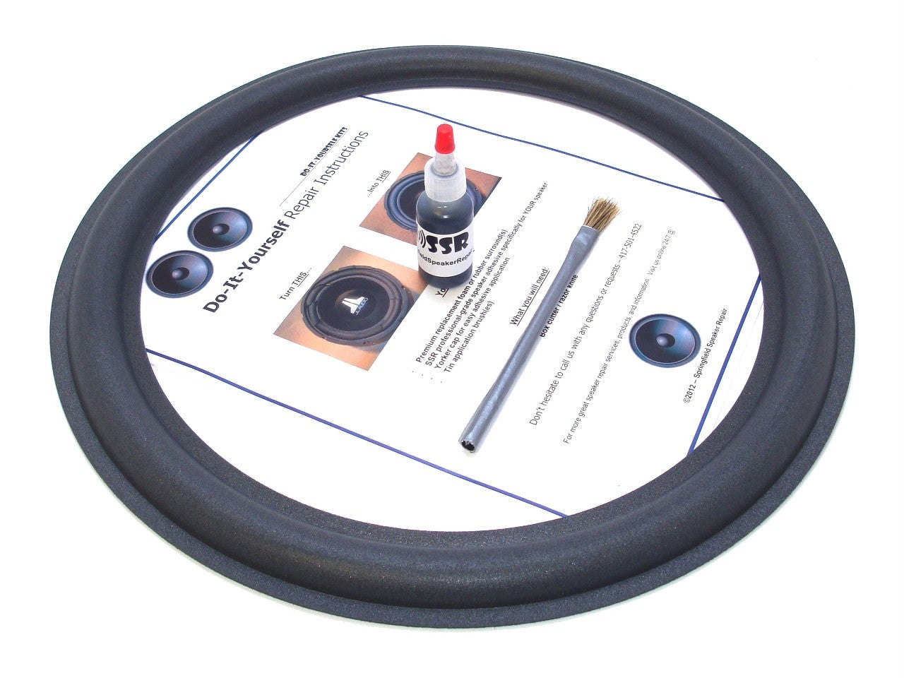 JL Audio 15" Single Speaker Foam Surround Repair Kit - JL15 ...
