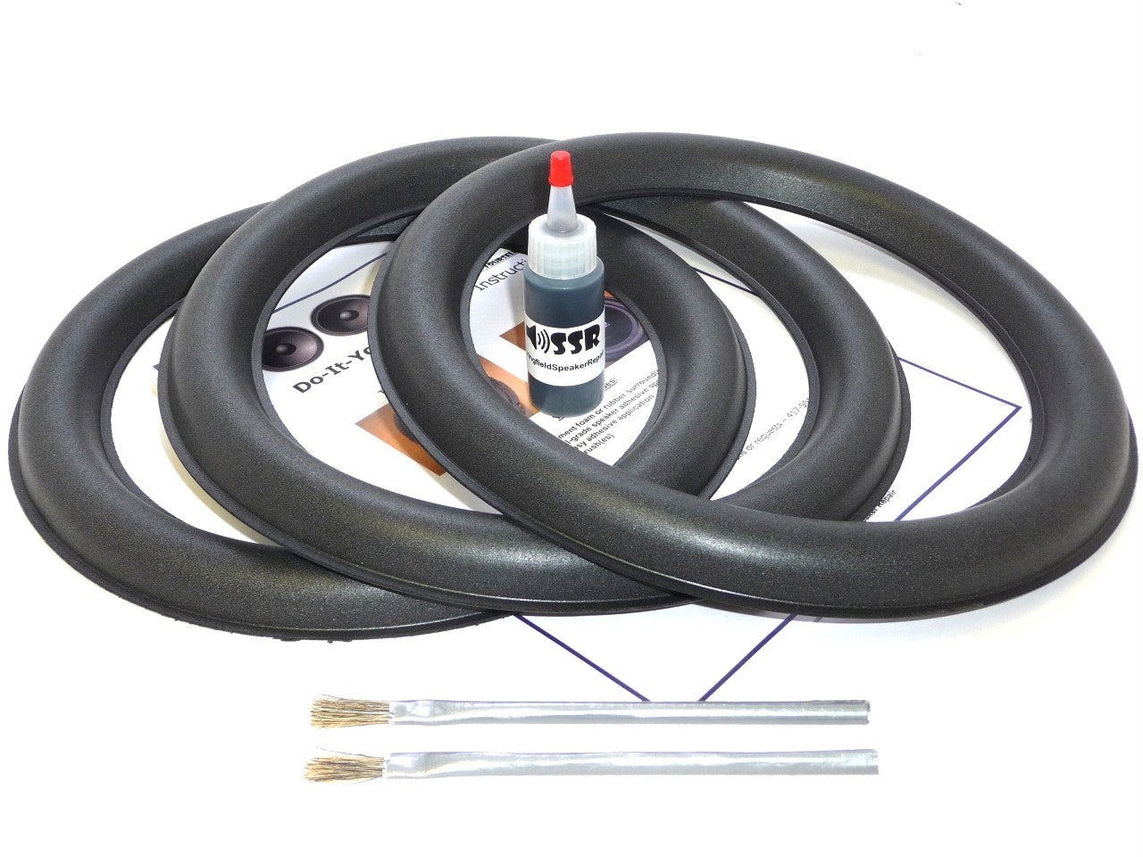 3 JL Audio 12" 12W6v2 Speaker Foam Surround Repair Kit - 3JL12W6v2 ...