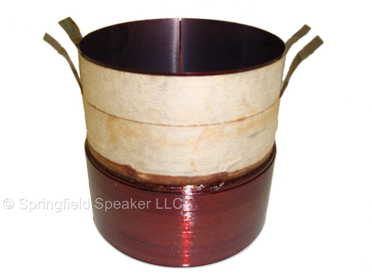 4" Subwoofer Voice Coil - D2 Ohm - Black Aluminum – Springfield Speaker