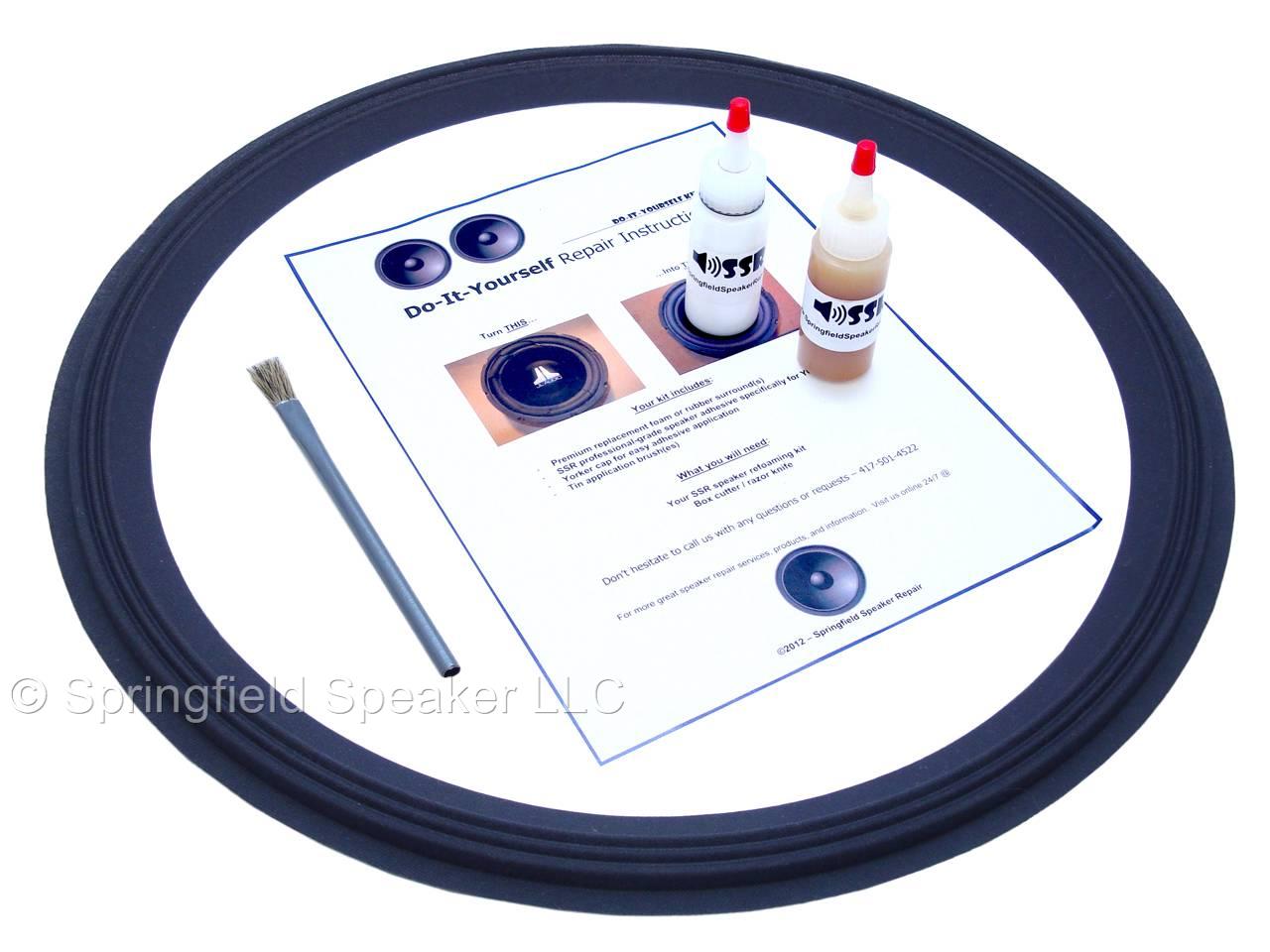 JBL 2241 Single 18" Speaker Cloth Surround Repair Kit 2241H, 2241G, 22 ...
