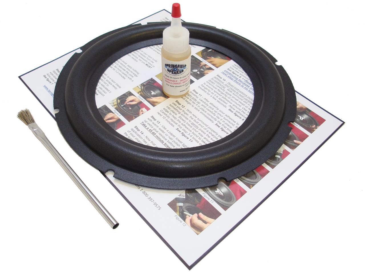 JL Audio Single 10" 10WX Speaker Foam Surround Repair Kit - 1Roc10 ...