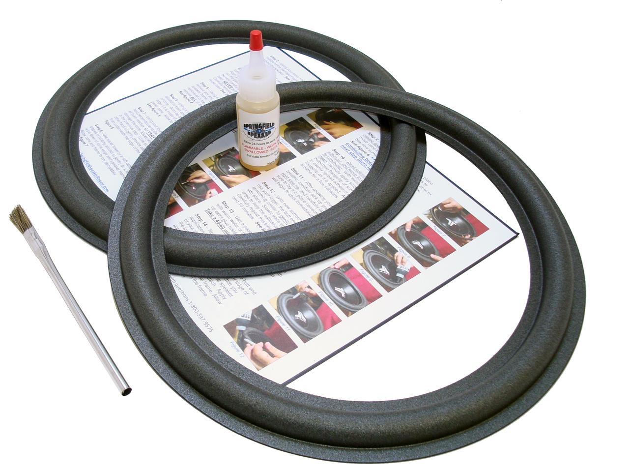 JL Audio 12" 12W3, 12W3v2 Speaker Foam Surround Repair Kit - 2JL123 ...