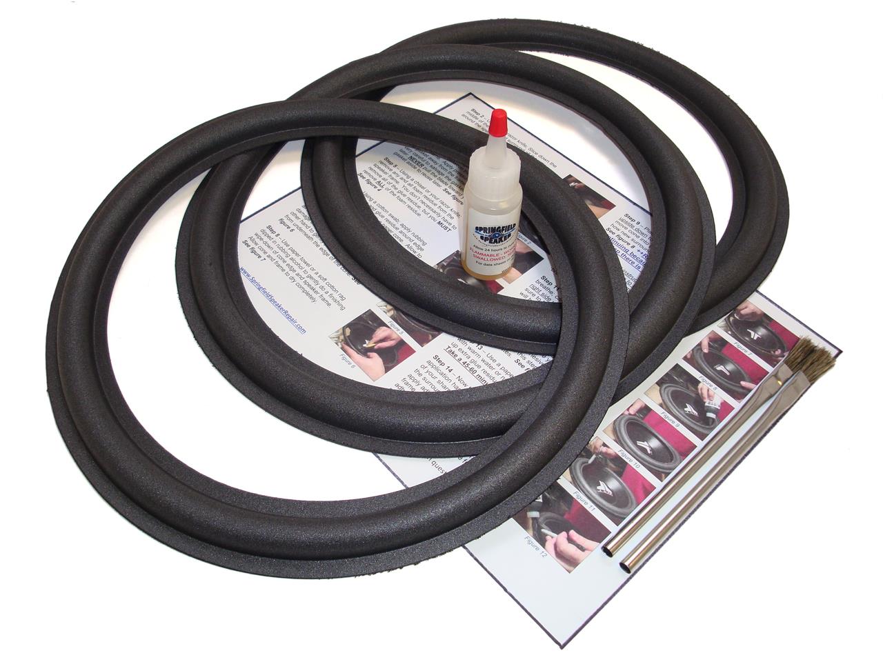 JL Audio 12" 3 Subwoofer Foam Surround Repair Kit - 12W0, 12W1, 12W4 ...